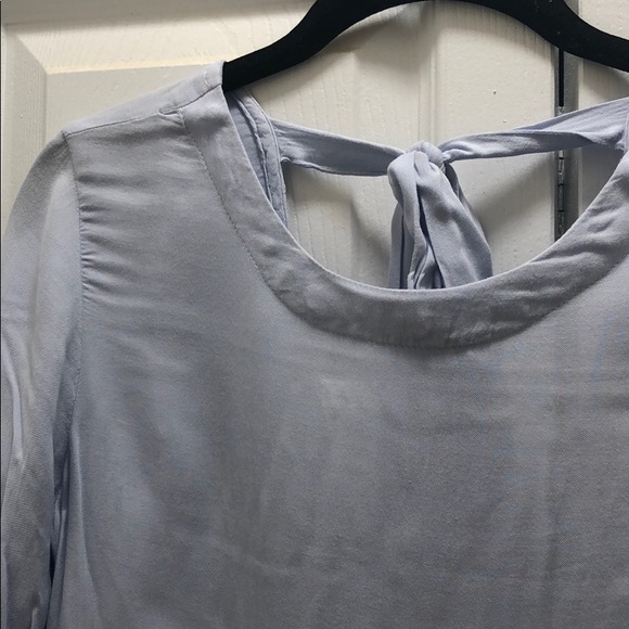 Bella Dahl | Tops | New Bella Dahl Powder Blue Blouse With Tie Back ...